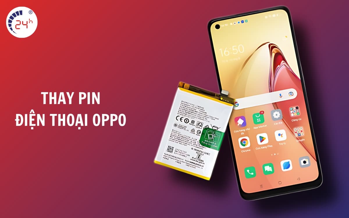 Bảng giá thay pin Oppo chính hãng 2026