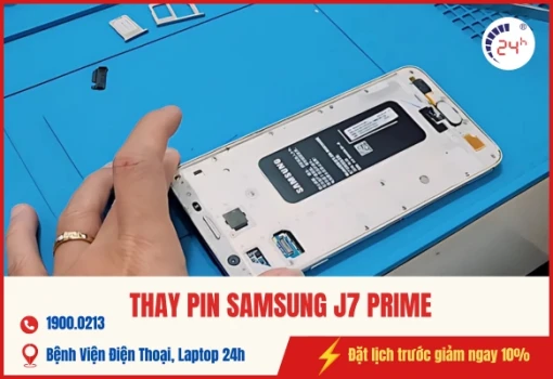 Thay pin Samsung J7 Prime chính hãng, giá rẻ