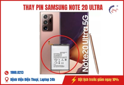 Thay pin Samsung Note 20 Ultra chính hãng, giá tốt