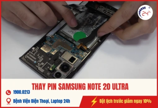 Thay pin Samsung Note 20 Ultra chính hãng, giá tốt